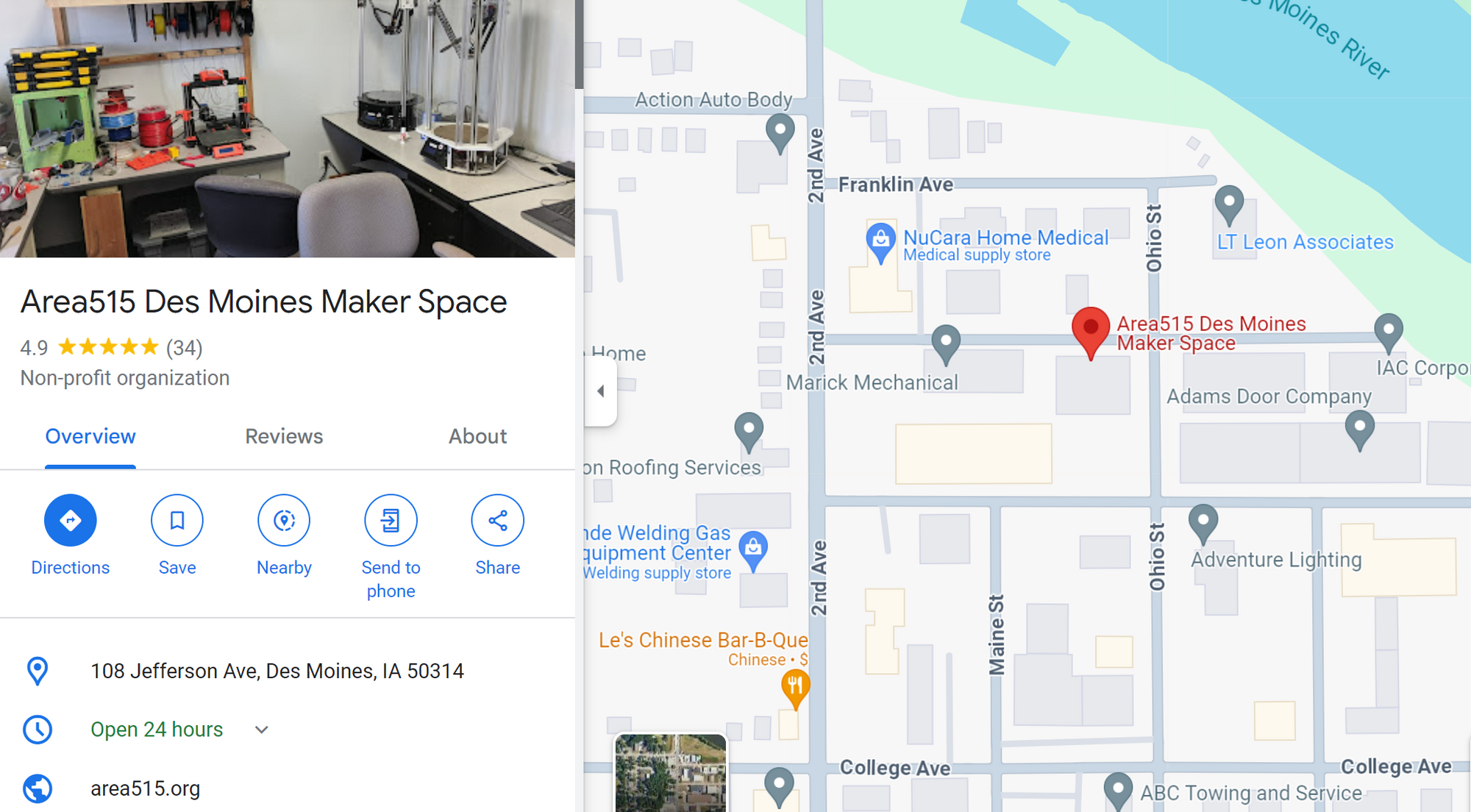 Area 515 Des Moines Maker Space